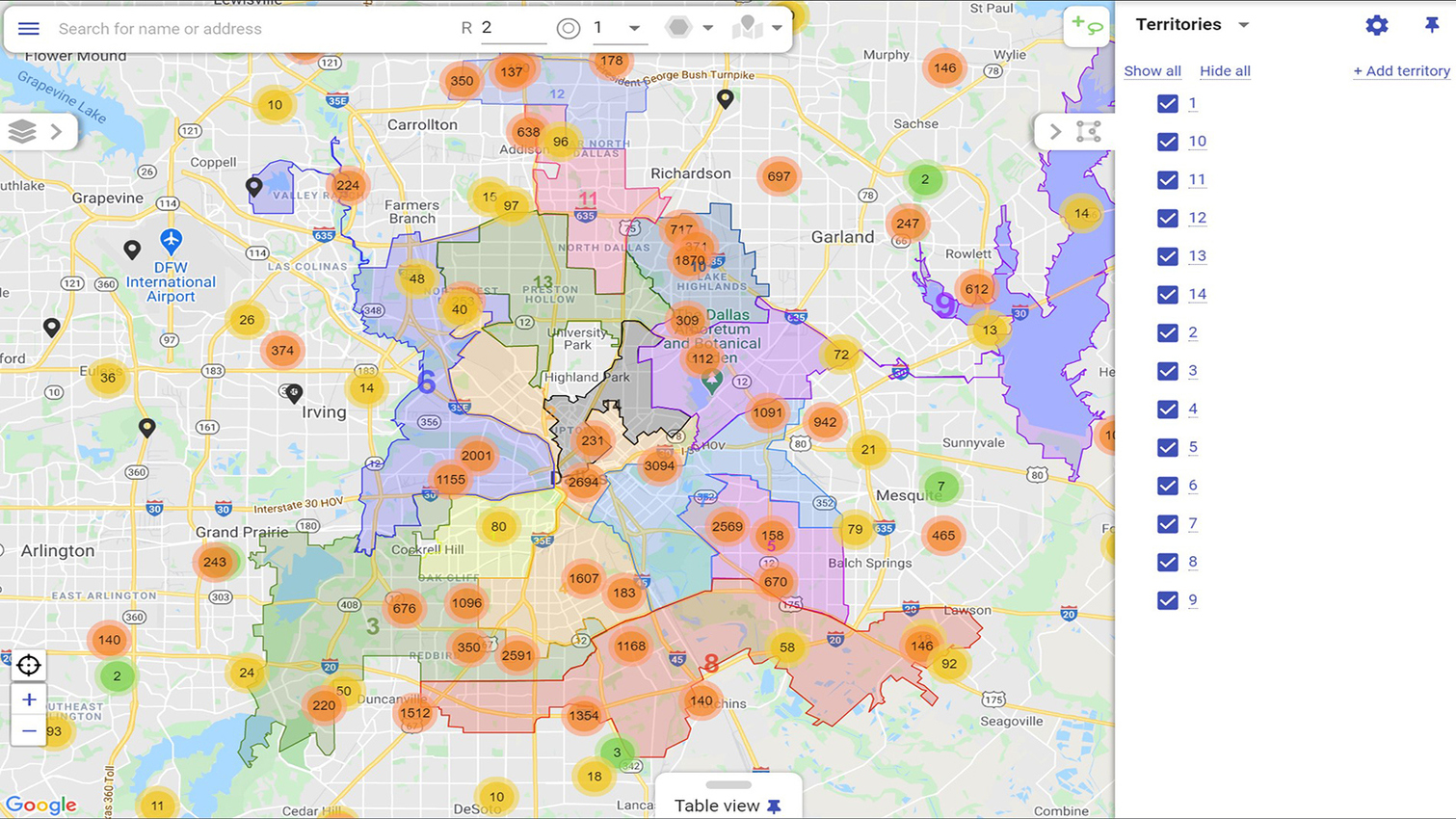 Freshworks Mapsly: Map, Routing, Territories, Geo-analysis Integration | Freshworks Marketplace